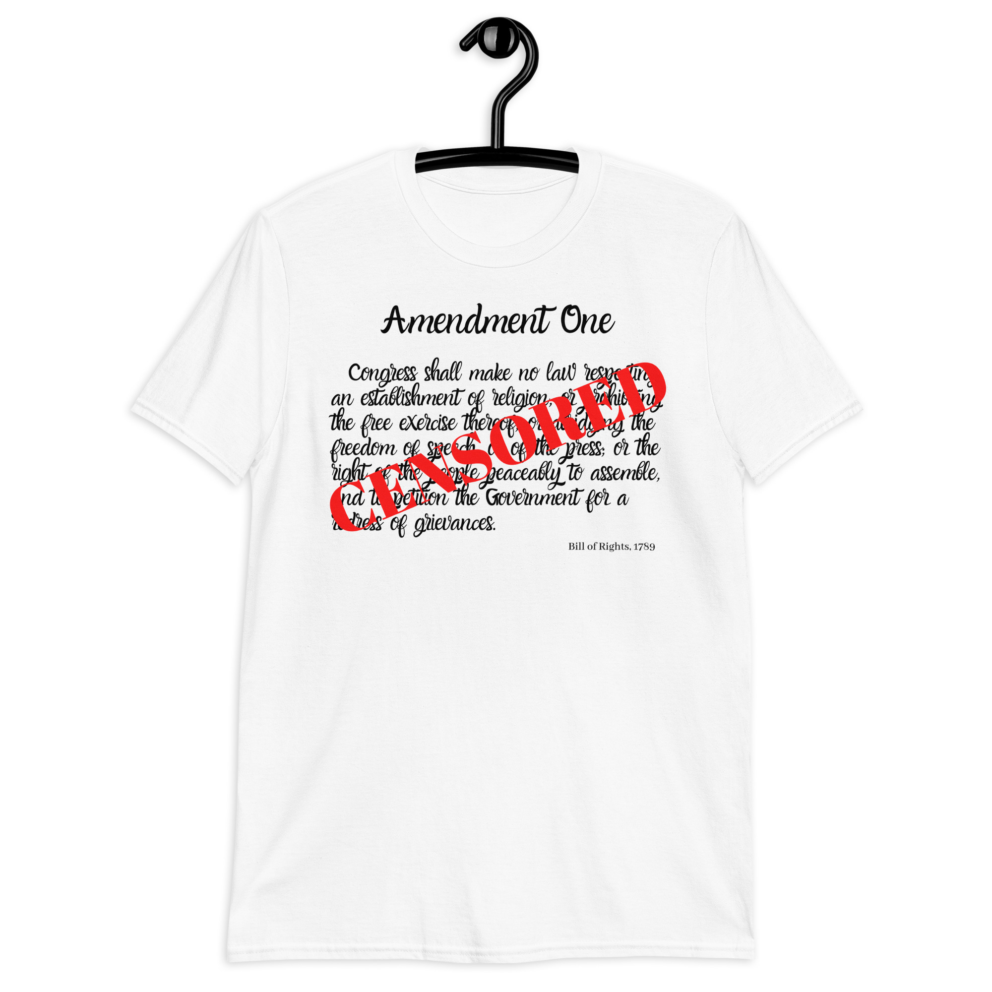 First Amendment Text CENSORED T-Shirt - PYGear.com