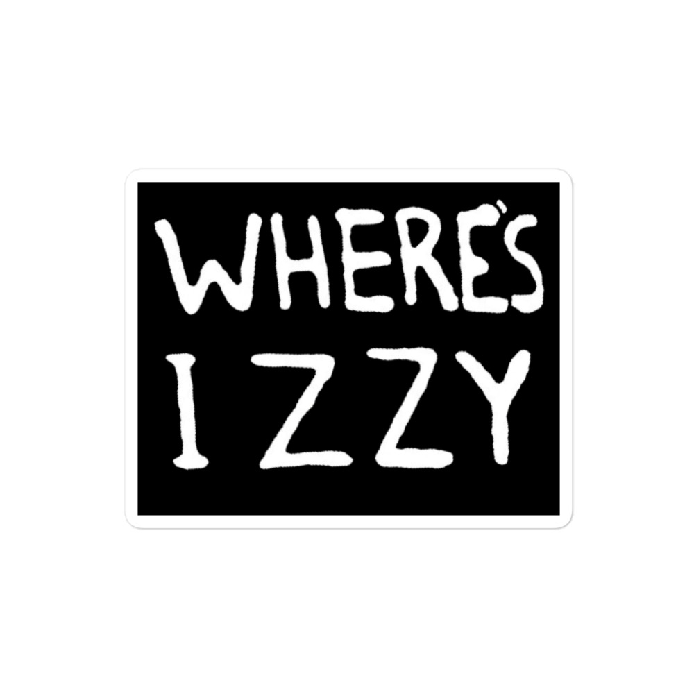 WHERE’S IZZY Sticker | Guns N’ Roses Izzy Stradlin Don’t Cry sticker ...