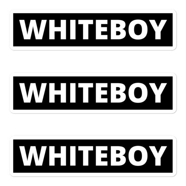 WHITEBOY (in white letters) Sticker Pack - PYGear.com